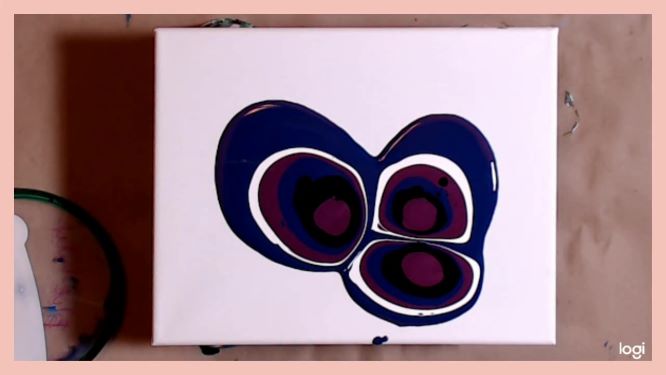 Acrylic Pouring Puddle Pour Painting {simple + beautiful} - Homebody Hall