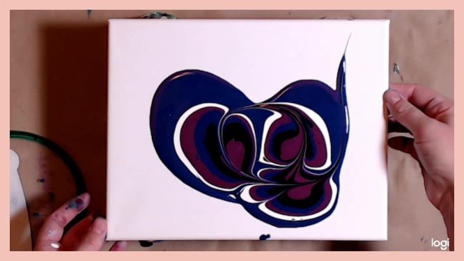 Acrylic Pouring Puddle Pour Painting {simple + beautiful} - Homebody Hall