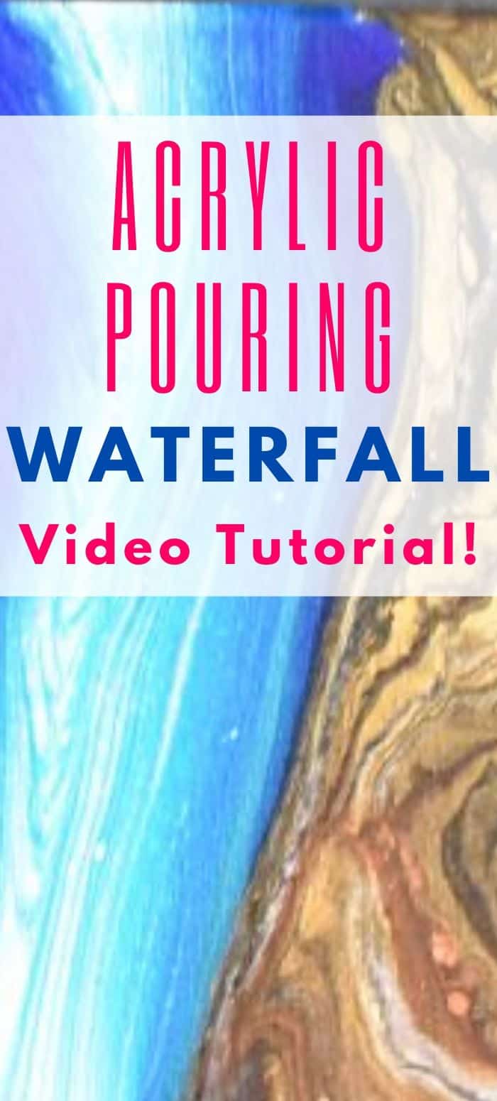 Paint a Waterfall Painting in Less than 10 Minutes - Homebody Hall