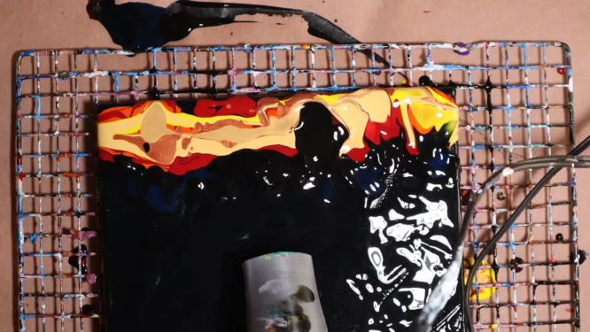 Best Way to Create a Fire Painting [Fast + Easy!] - Homebody Hall