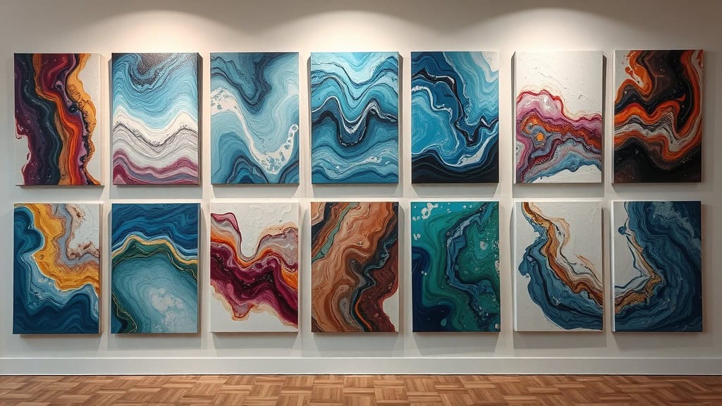 14 Creative Ways to Display Your Acrylic Pouring Painting Ideas